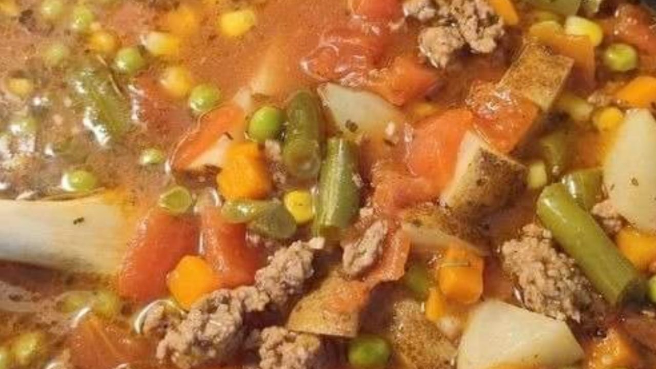 Vegetable hamburger soup Viral Recipes Vegetable hamburger soup Viral Recipes