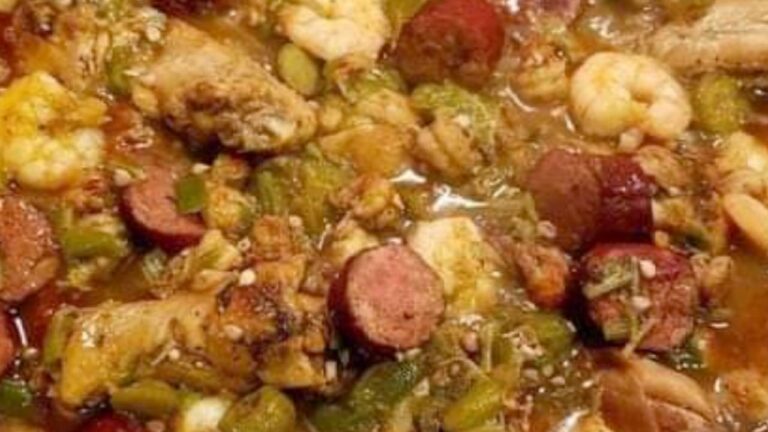 how to make a okra stew with chicken, sausage, shrimp and crawfish ...