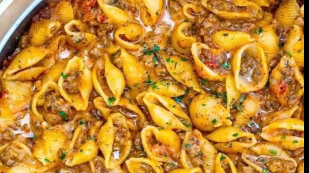 Creamy Beef and Shells - Viral Recipes