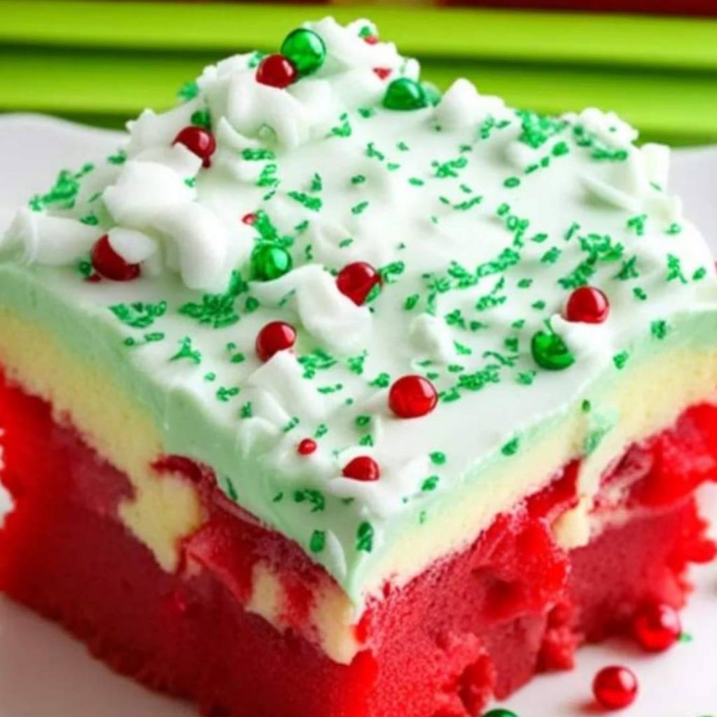 CHRISTMAS POKE CAKE - Viral Recipes